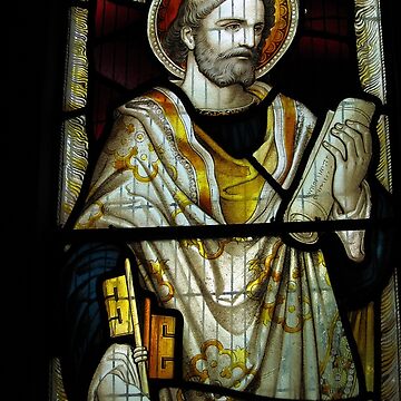 "Stained glass window, St Mary Magdalene church, Adlestrop, UK" Sticker ...