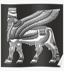 Ancient Assyrian Winged Bull Posters | Redbubble