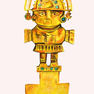 Camiseta esencial con la obra «Tumi Peruano en Lápices de Colores » de ...