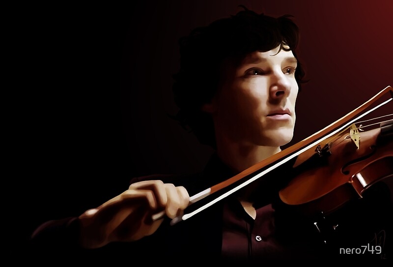 Sherlock Holmes Violin: Posters | Redbubble