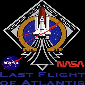 "STS-135 Mission Patch " Sticker for Sale by awlinsCento | Redbubble