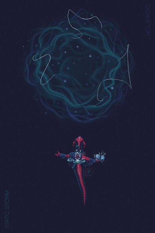 "Disruptor — Static Storm" by James Bacon | Redbubble