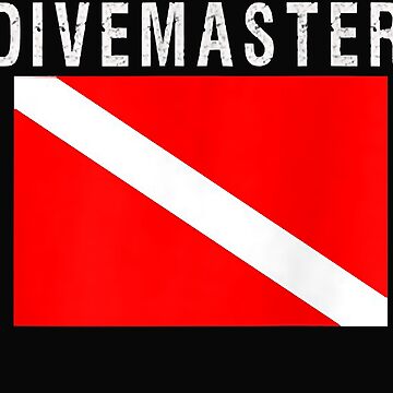 "Dive Flag Divemaster Dive Master Diver Down Scuba Diving Tank Top ...