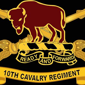 "Army - 10th Cavalry Regiment w Br - Ribbon" Cap for Sale by twix123844 ...