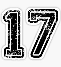 Number 17: Stickers | Redbubble