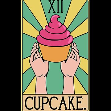 "Cupcake Tarot Card Funny - Cute Cake Baking - Kawaii Dessert Foodie ...