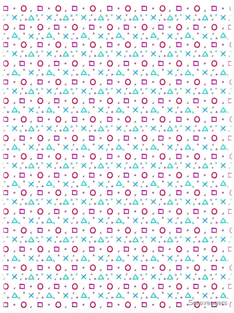 "Playstation Symbols White" by Soravengers | Redbubble