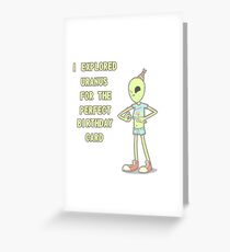 Alien Pun Greeting Cards | Redbubble