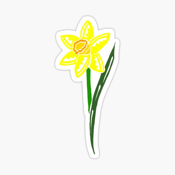 Daffodil Stickers | Redbubble