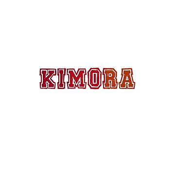 "KIMORA" Sticker for Sale by ruviogevio | Redbubble