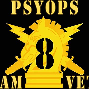 "Army - PSYOPS w Branch Insignia - 8th Battalion Numeral - w Vietnam ...