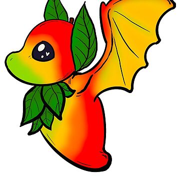 "Mango bat - fruit bat" Sticker for Sale by SabineAstroph | Redbubble