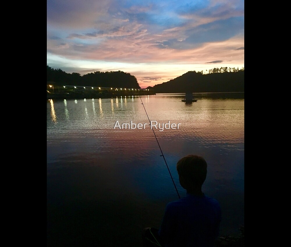 "Little Angler" by Amber Ryder | Redbubble