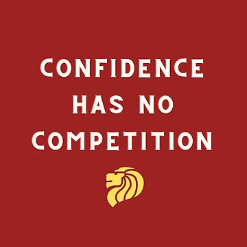 "Confidence has no competition " Sticker for Sale by Priyesh Rao ...