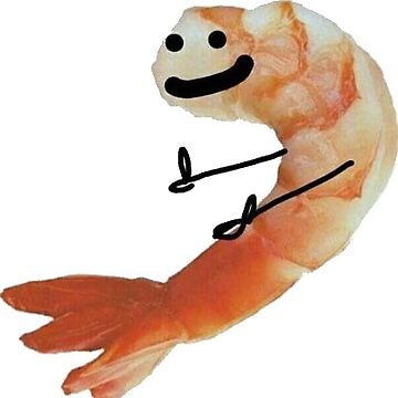 "Happy Shrimp" Sticker for Sale by Maddy0410 | Redbubble