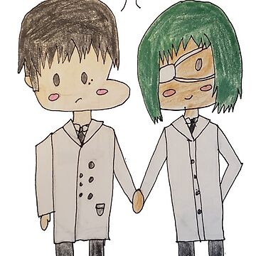 "UriMutsu Chibi Sticker" Sticker for Sale by harleyjinx | Redbubble