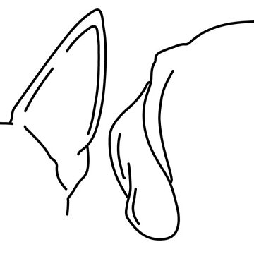 "dog ears" Sticker for Sale by Kristy M | Redbubble