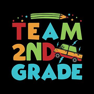 "Team Second Grade" Sticker for Sale by mouad naouiri | Redbubble