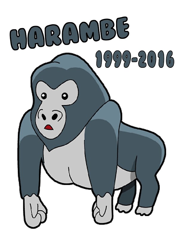 "Cartoon Harambe" by THORNSinc | Redbubble