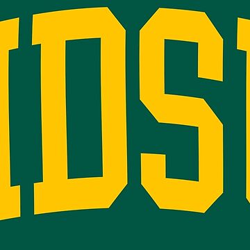 "ndsu - college font curved" Sticker for Sale by scollegestuff | Redbubble