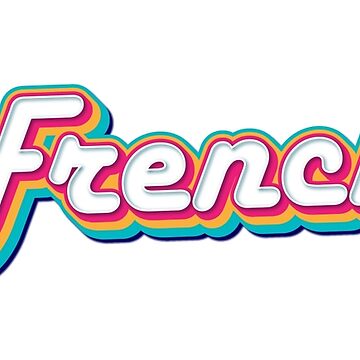 "French | Class Subject Label" Sticker for Sale by Nfty-Planet01 ...