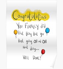 Well Done Posters | Redbubble