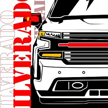 "Silverado LTZ" Sticker for Sale by CopiPanilArt | Redbubble
