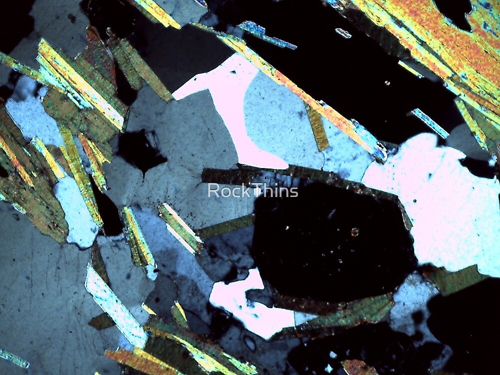 "Orthoclase XPL" by RockThins | Redbubble