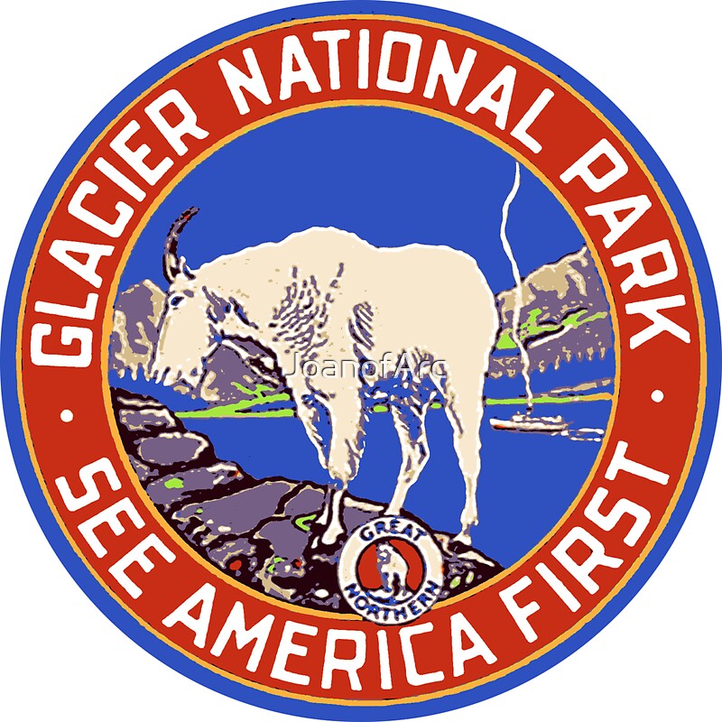 Glacier National Park: Stickers | Redbubble