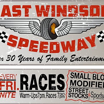 "East Windsor Speedway" Sticker for Sale by gamac74 | Redbubble