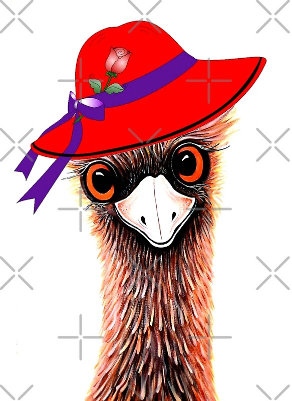 "Rosie the Quirky Emu" by Linda Callaghan | Redbubble