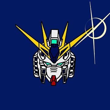 "RX-93 Nu Gundam head" Sticker for Sale by Philip-Kendall | Redbubble