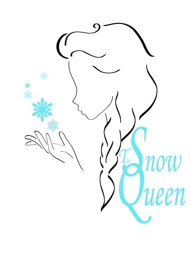 "Snow queen´s outline in black" by artescultura | Redbubble