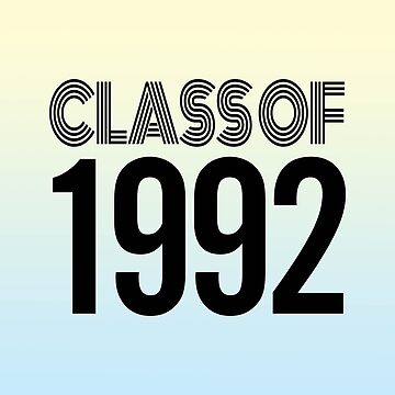 "Class of 1992 - Graduation" Sticker for Sale by AnveeBubbles | Redbubble