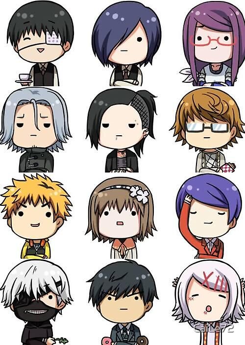 Tokyo Ghoul Chibi: Stickers | Redbubble