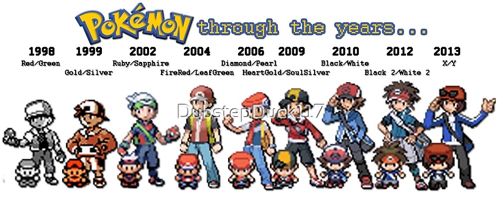 "Pokemon Through the Years..." by DubstepDuck117 | Redbubble