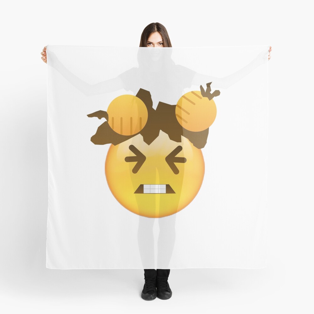 "Hair Pull Emoji" Scarf by northernaz | Redbubble