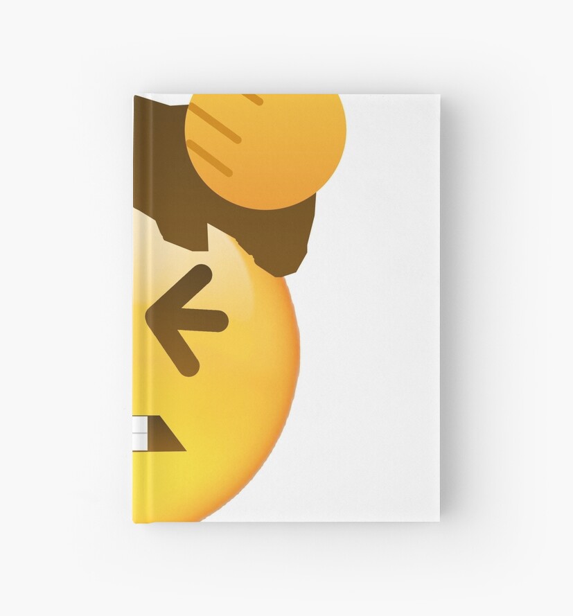 "Hair Pull Emoji" Hardcover Journal by northernaz | Redbubble