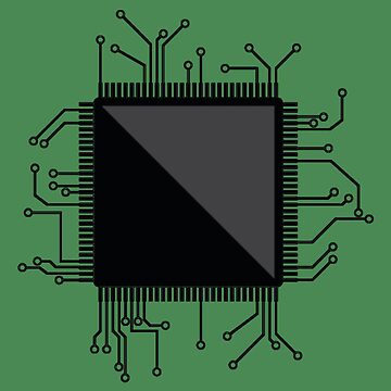 "MicroChip Engine" Sticker for Sale by Phantasmal-2-do | Redbubble