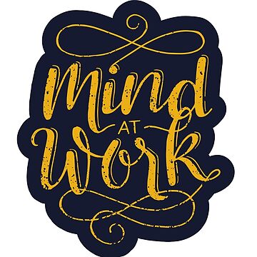 "Mind at Work" Sticker for Sale by Talia Abramson | Redbubble
