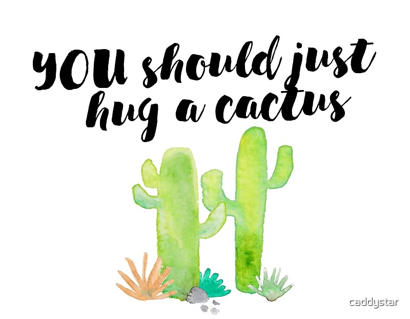 Cactus Hug: Prints | Redbubble