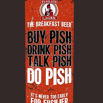 "Fusilier Lager The Breakfast Beer" Greeting Card for Sale by McPod ...