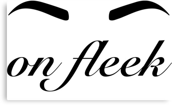 "Eyebrows On Fleek" Canvas Print by byazzie | Redbubble