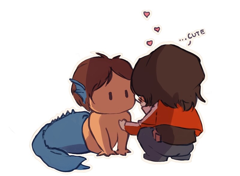 "Merman Klance chibi" by kiwiliko | Redbubble