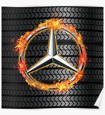 Mercedes Benz Logo: Posters | Redbubble