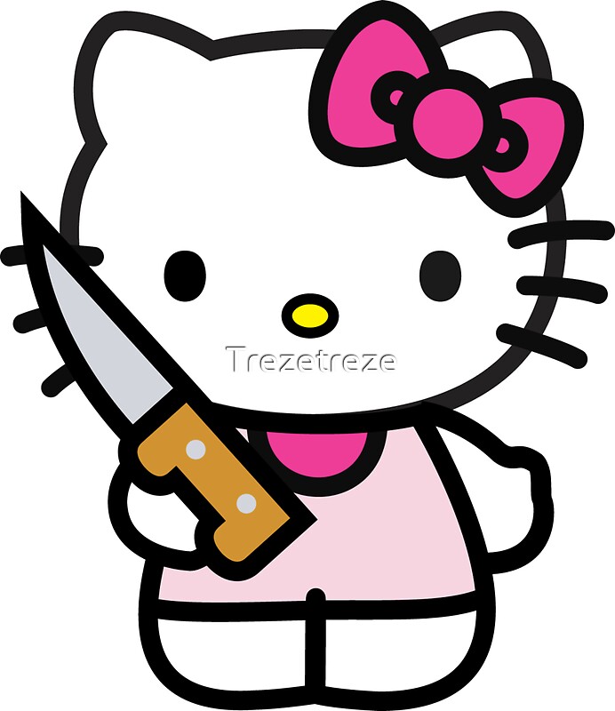 Hello Kitty Parody: Stickers | Redbubble