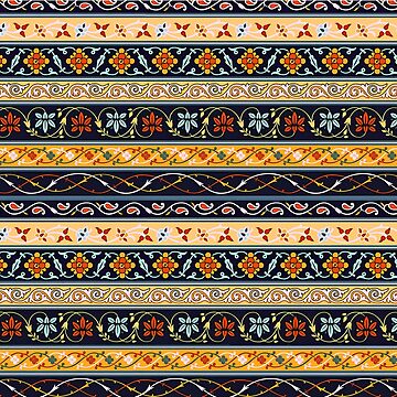 "Middle eastern decorative Border" Spiral Notebook for Sale by ...