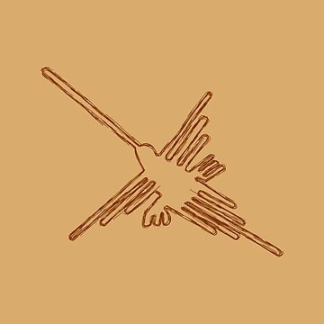 "Nazca Lines Hummingbird Sketch" Sticker for Sale by Almdrs | Redbubble