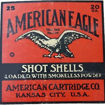 "American Eagle Shot Shells-- Vintage Look" Sticker for Sale by ...