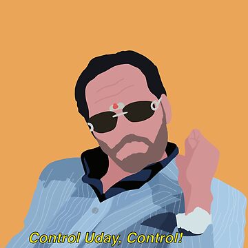"Control uday!" Sticker for Sale by •°¤*★*¤°Bollywood °¤*★*¤°• | Redbubble